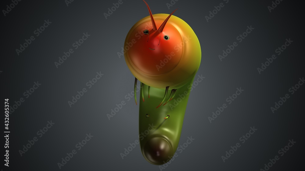 3d illustration of butterfly life cycle stages anatomy. Stock ...