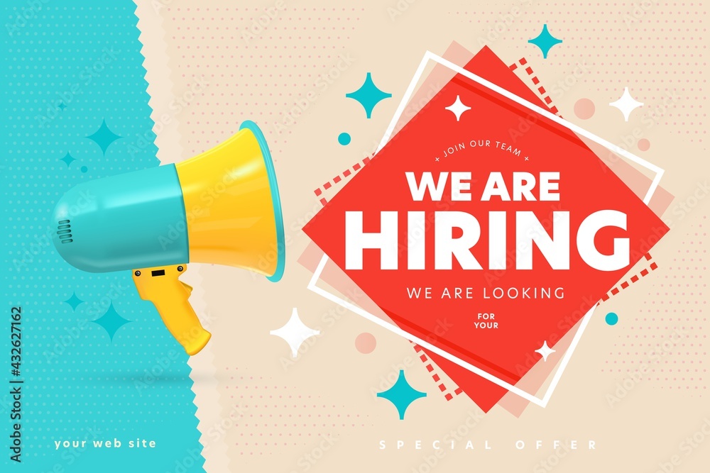 Promotion communication banner for headhunting website. Header design ...