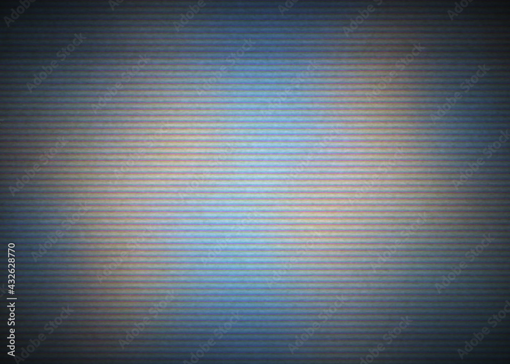 Intentional distortion and noise: the empty screen of an old VHS player ...