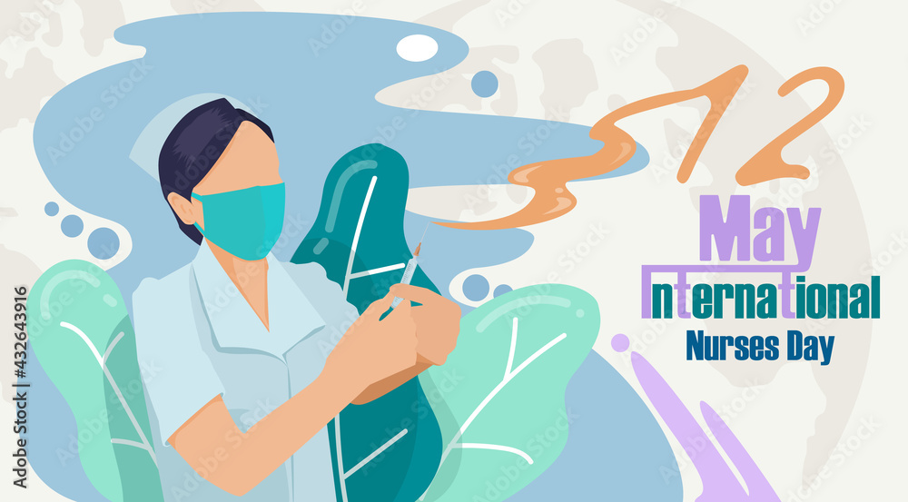 nurse day ,doctor and nurse - COVID-19 pandemic concept, vector ...