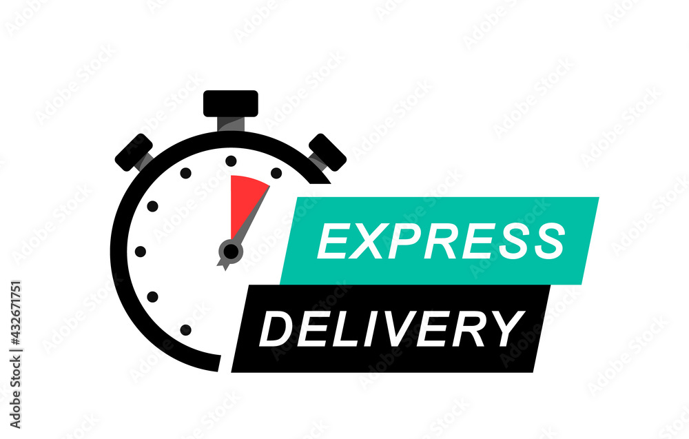 Express delivery icon. Fast delivery, express and urgent delivery ...