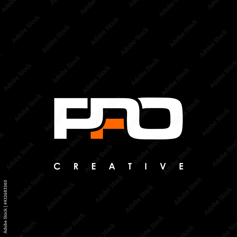 PPO Letter Initial Logo Design Template Vector Illustration Stock ...