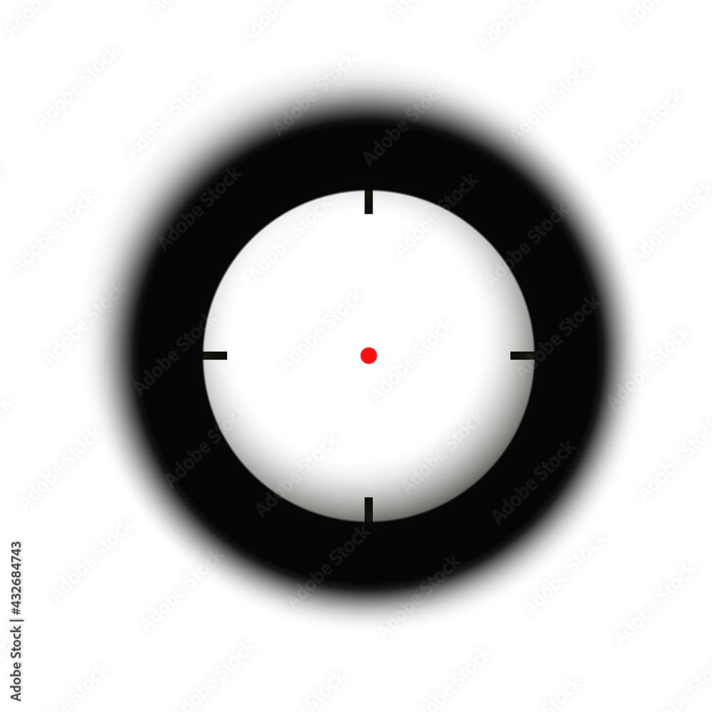 Rifle reticle. Sniper scope. Crosshairs of a gun optics. Stock Vector ...