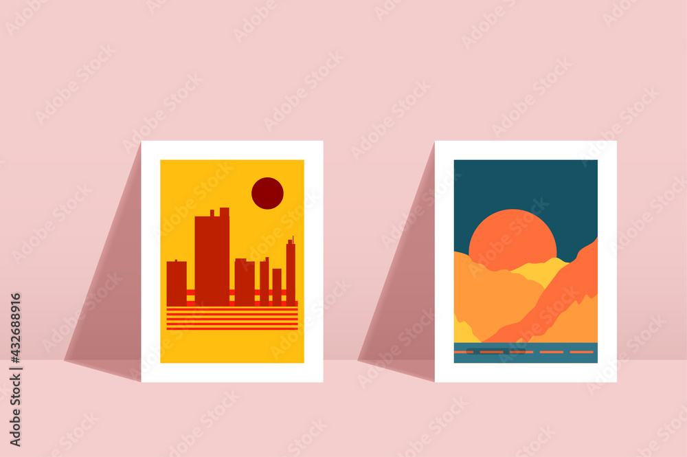 minimalist wall art design. Simple and clean wall art or poster ready ...