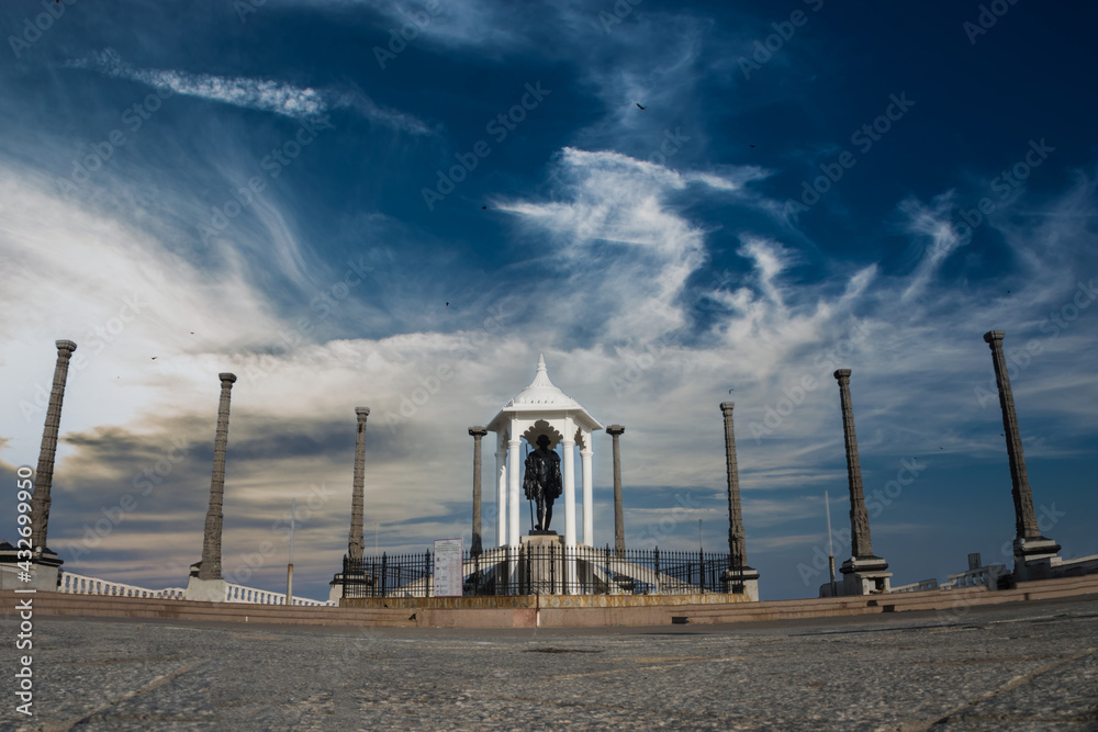 Mahatma Gandhi Statue Pondicherry Stock Photo | Adobe Stock