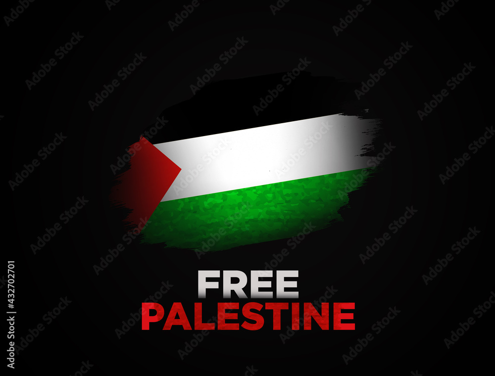 Free Palestine concept background, wallpaper, flyer, or banner. Pray ...