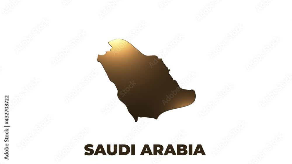 Saudi Arabia Map Showing Up Intro By Regions 4k animated Russia map ...