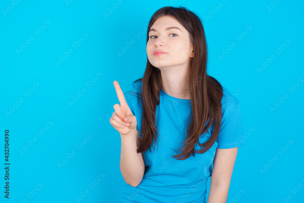 No sign gesture. Closeup portrait unhappy young beautiful Caucasian ...