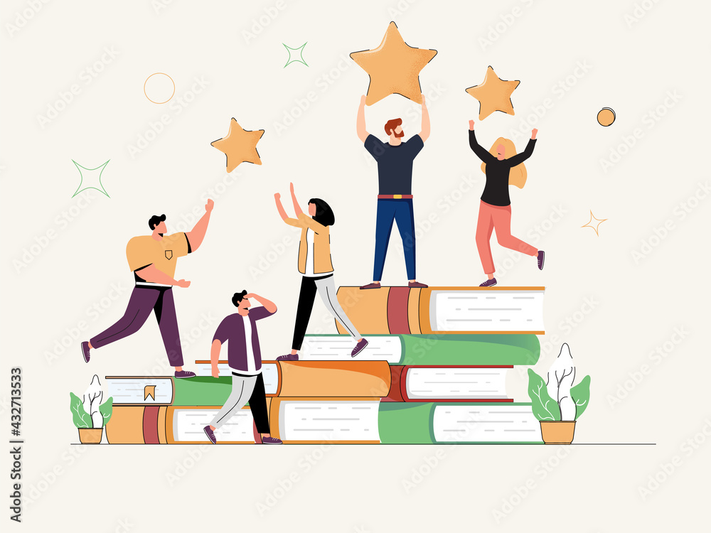 Learning progress as horizon expansion from book reading tiny person ...