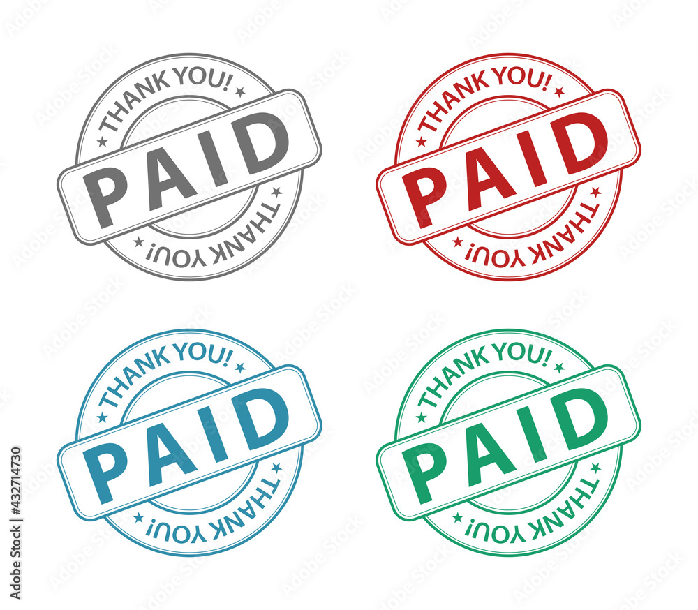 paid stamp icon Stock Vector | Adobe Stock