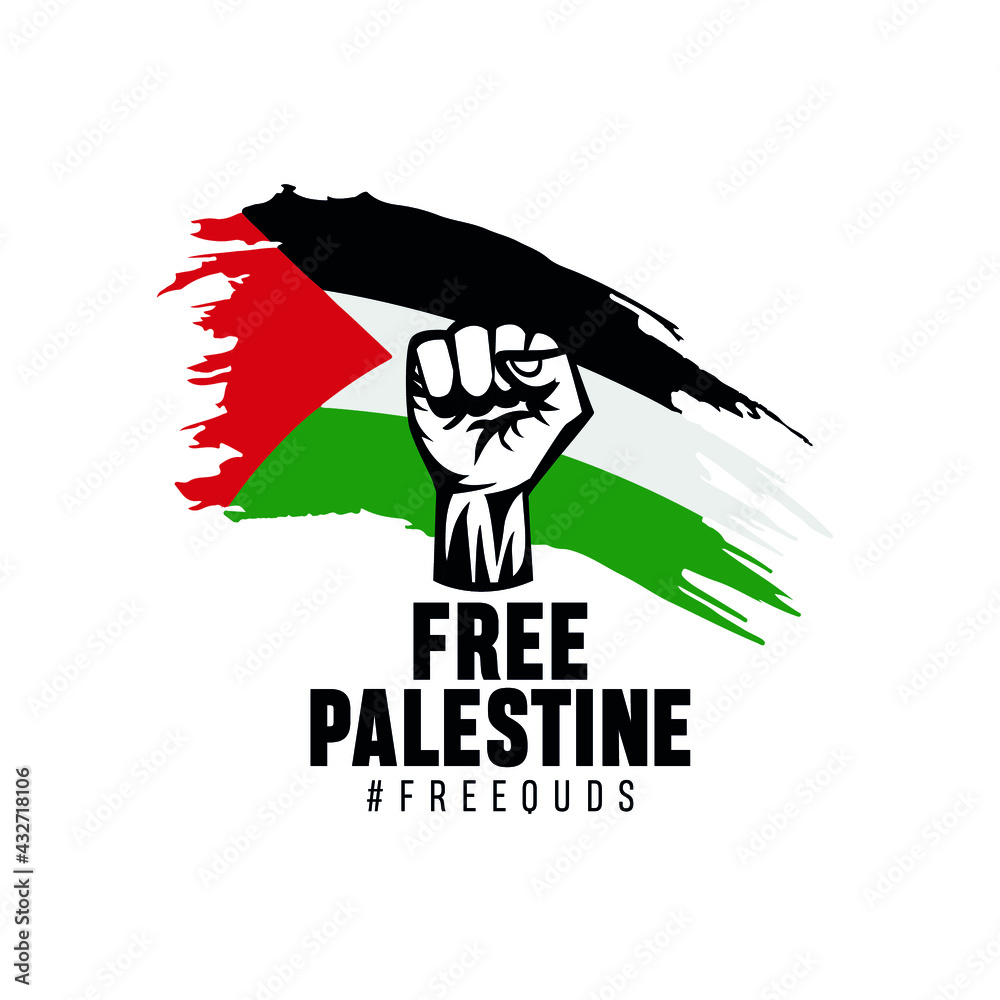 Vetor de Free Palestine, Free Quds vector illustration do Stock | Adobe ...