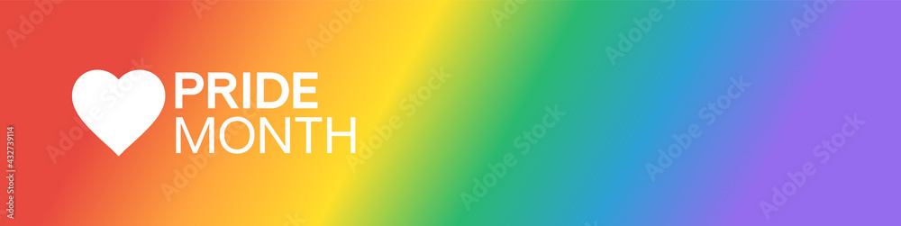 Pride Gradient Background with LGBTQ Pride Flag Colours Stock Vector ...