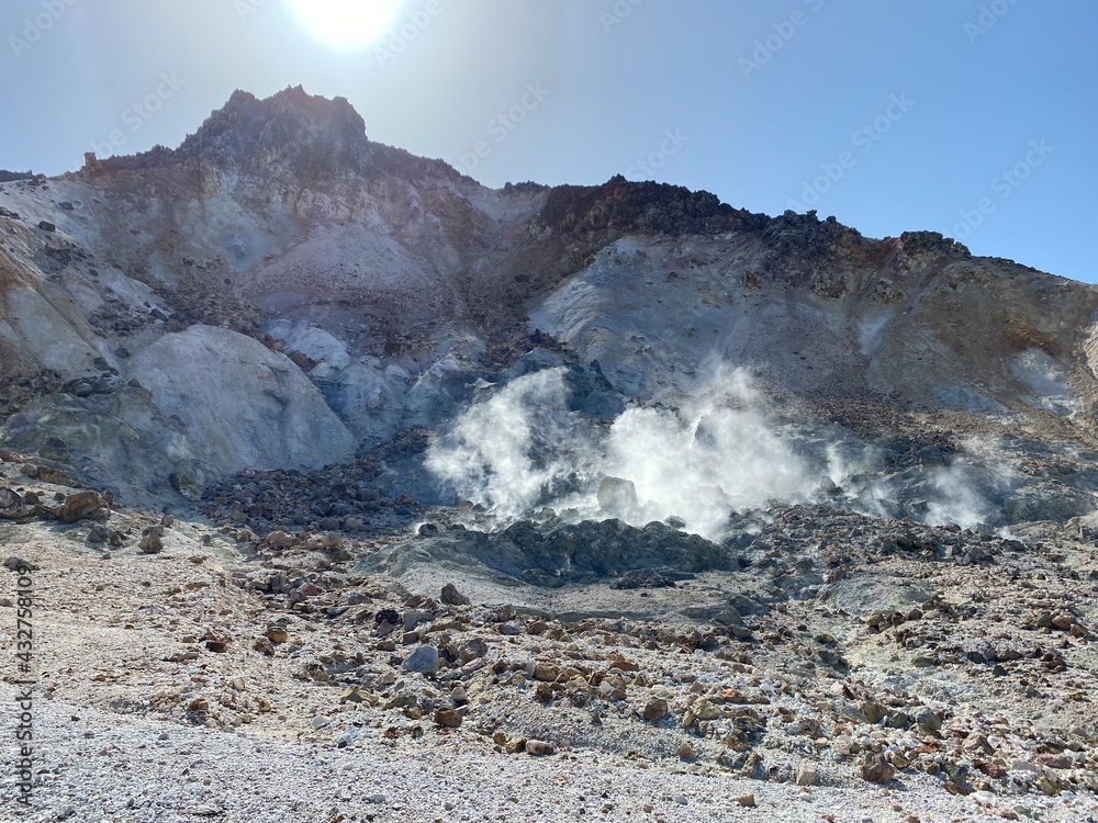 volcanic landscape Stock Photo | Adobe Stock