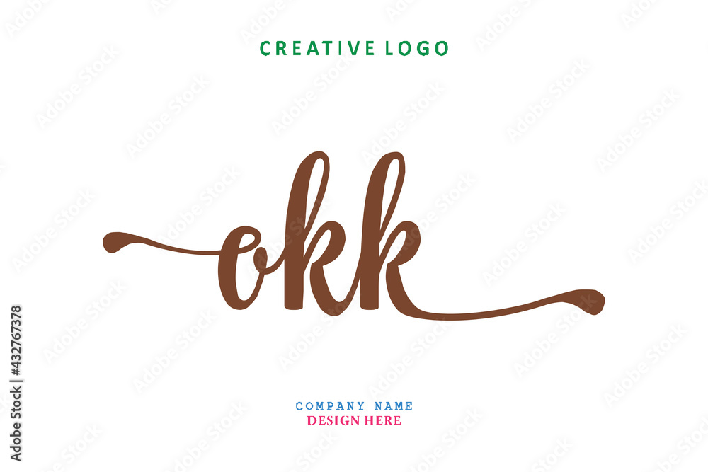OKK lettering logo is simple, easy to understand and authoritative ...