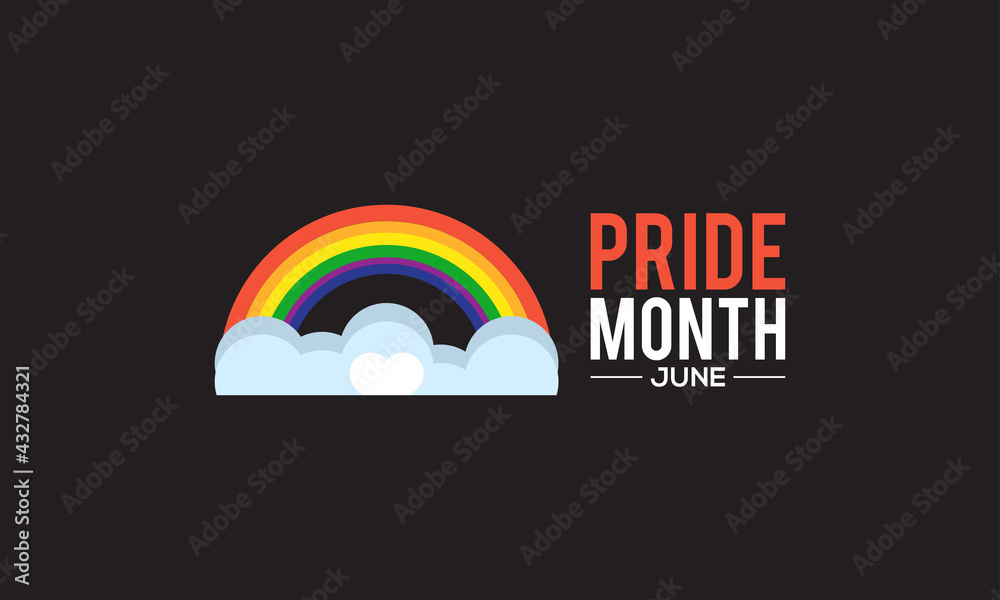 Pride Month Awareness Concept Observed on June Every Year. Pride Month ...
