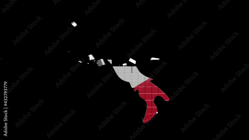 Italy Map Showing Up Intro By Regions 4k animated Italy map intro ...