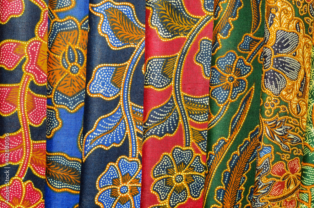 Balinese batik sarong are readily available at art markets, shops or ...