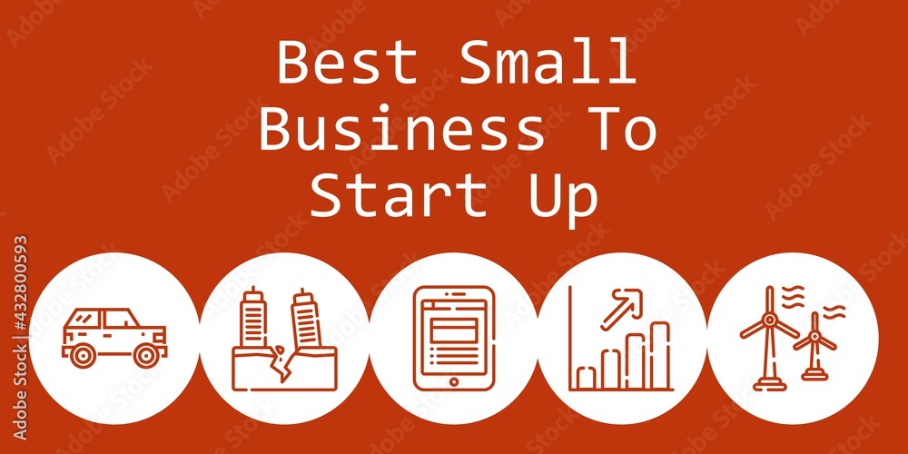 best small business to start up background concept with best small ...