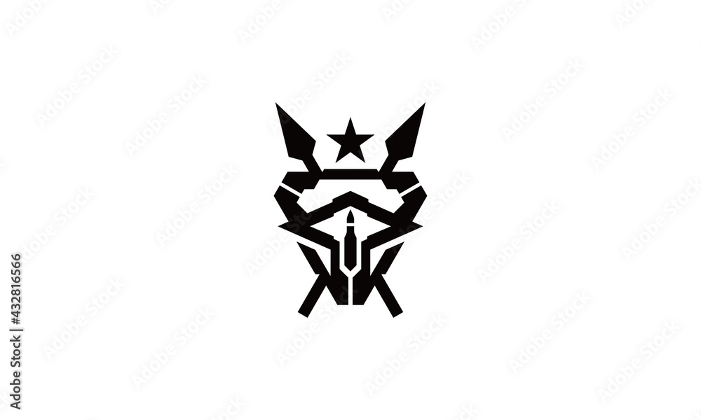 Symbol Army With Arrow logo vector icon illustration Stock Vector ...