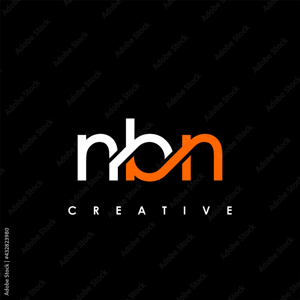 NBN Letter Initial Logo Design Template Vector Illustration Stock ...