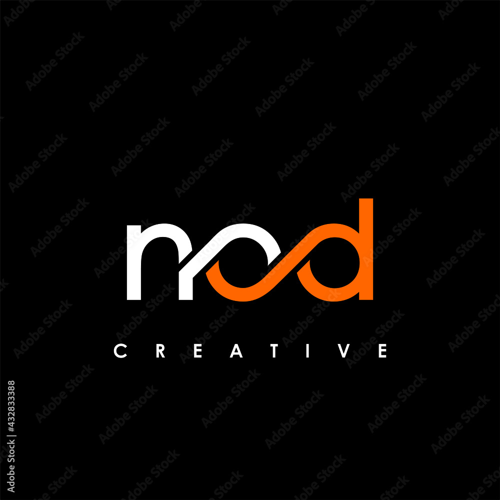 NOD Letter Initial Logo Design Template Vector Illustration Stock ...