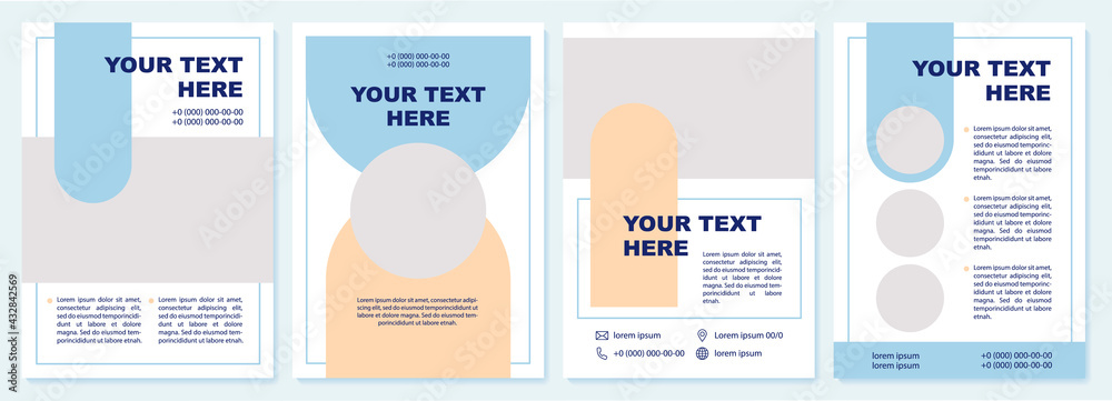 Educational information brochure template. Flyer, booklet, leaflet ...