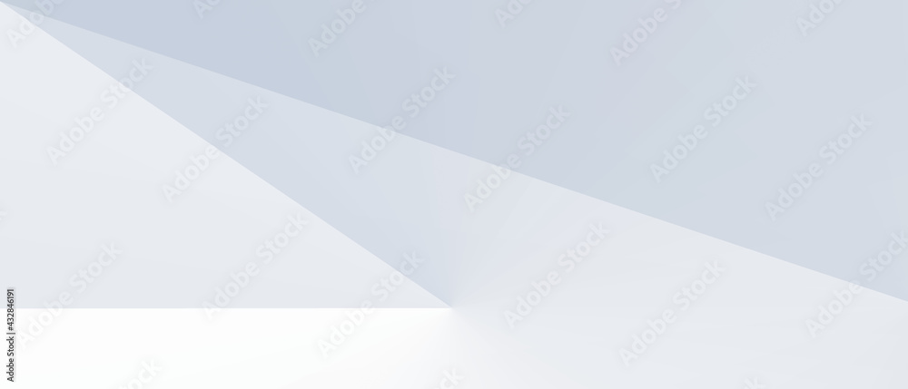 white paper, abstract background luxury, with geometric transparent ...