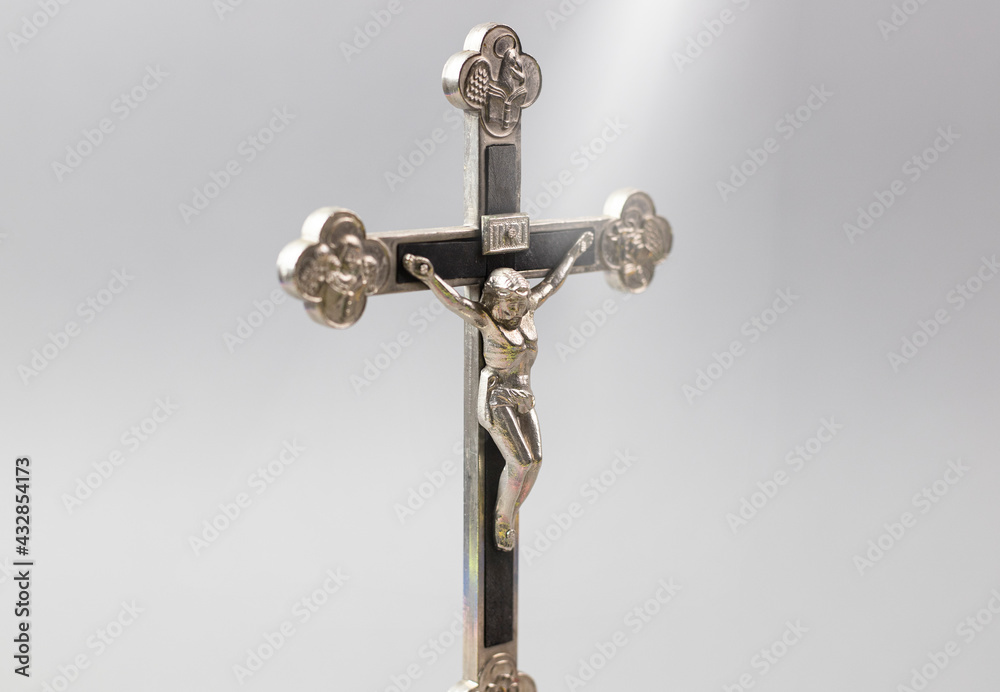 Foto de Jesus Christ crucified. Symbol of the Catholic faith. do Stock ...