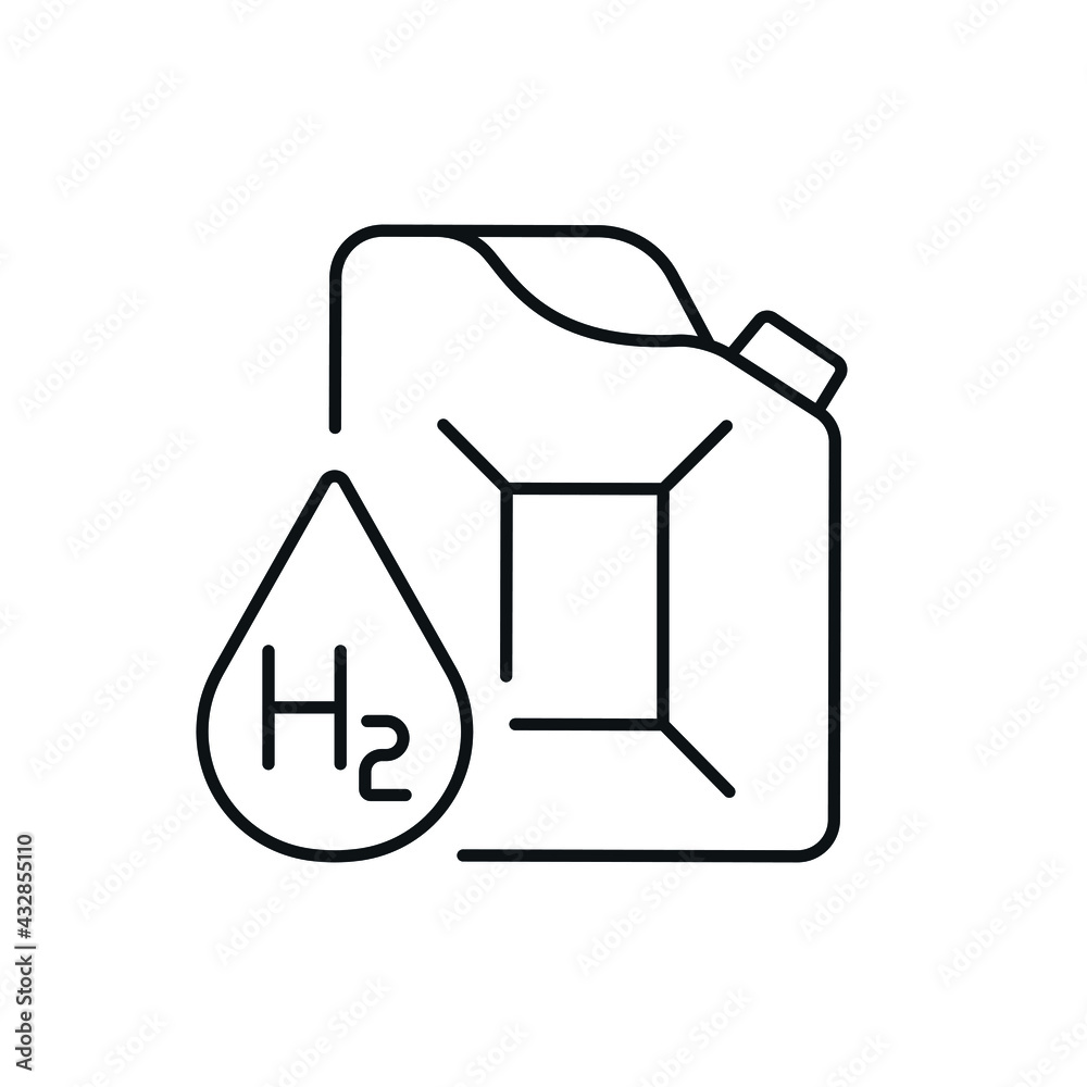 Hydrogen Fuel Symbol