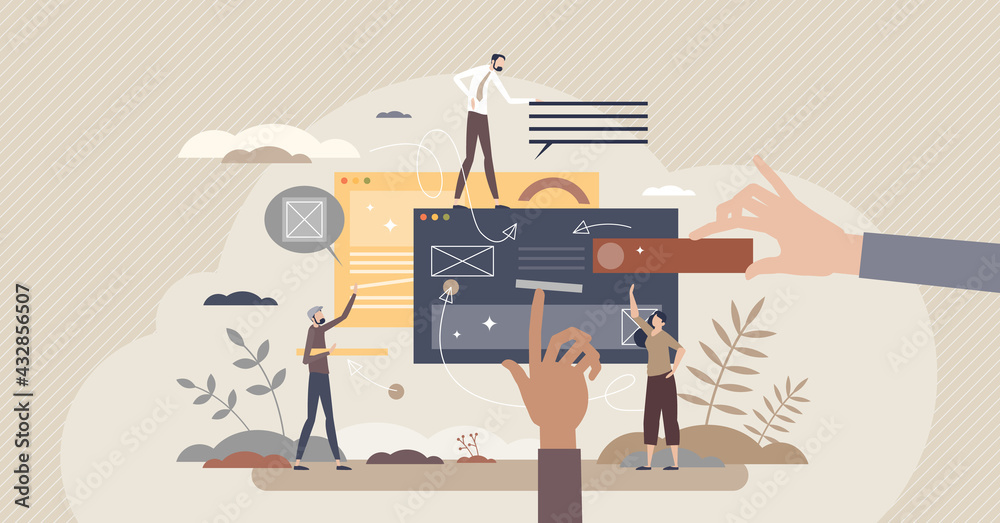 Project collaboration and partnership teamwork process tiny person ...