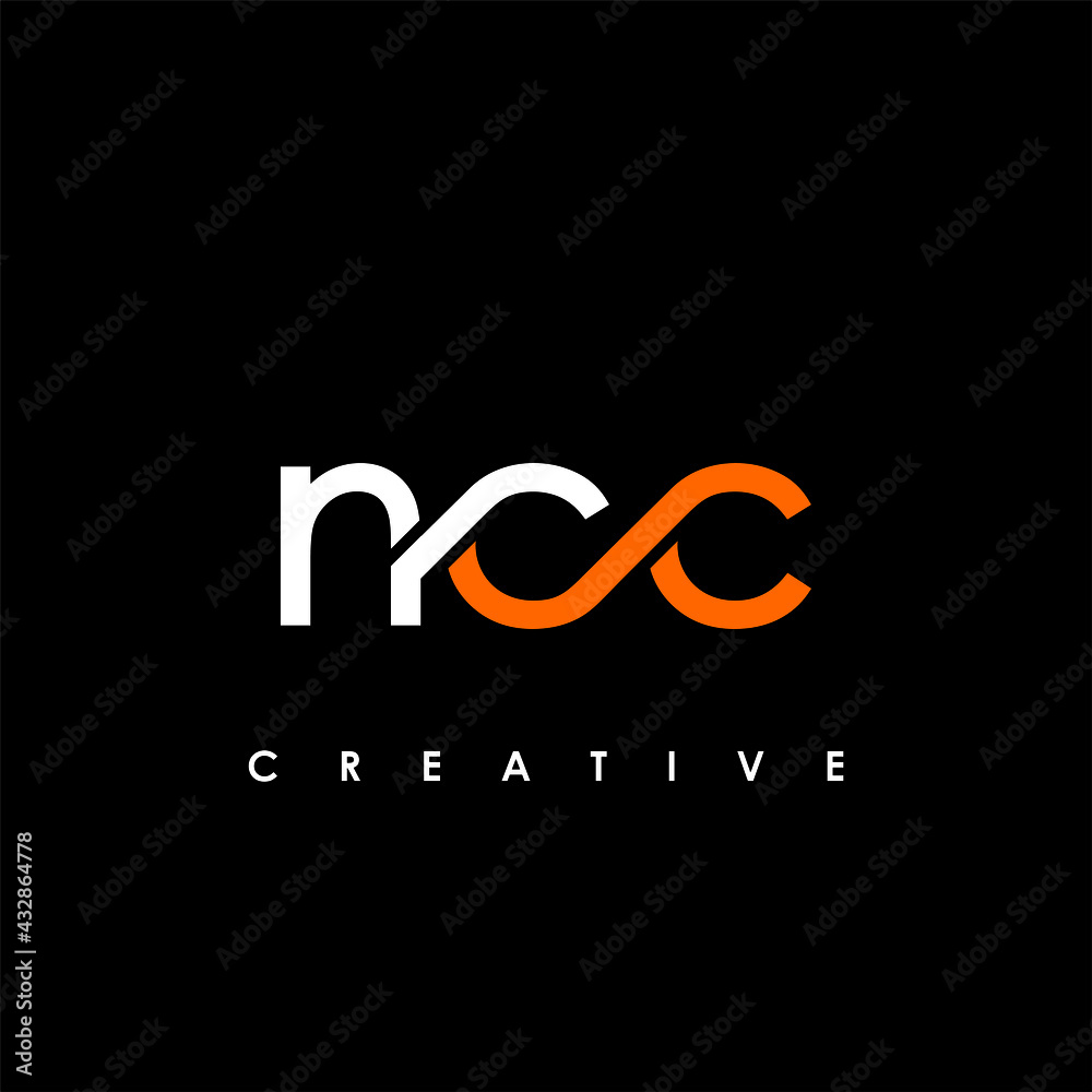 NCC Letter Initial Logo Design Template Vector Illustration Stock ...