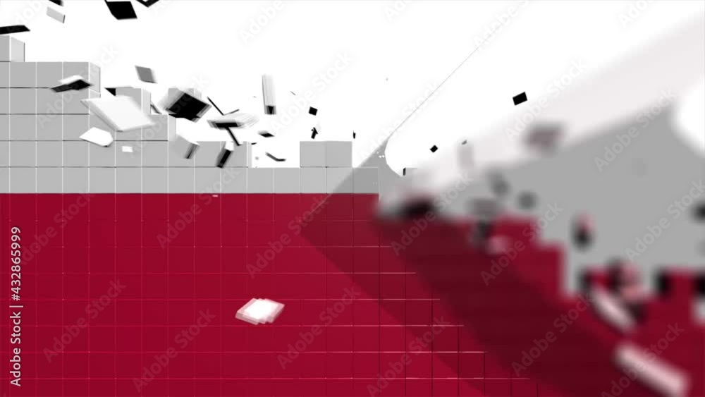 Poland flag Showing Up Intro By Regions 4k animated Poland map intro ...