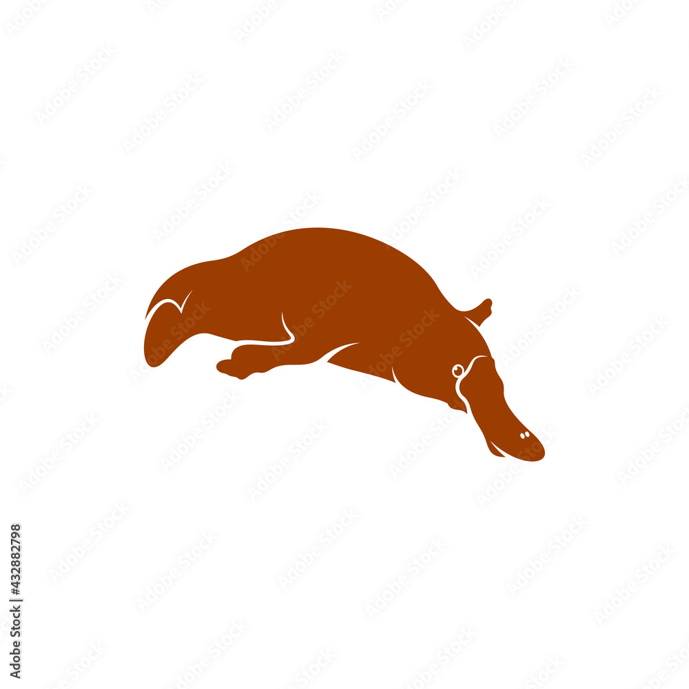 Platypus design vector illustration, Creative Platypus logo design ...