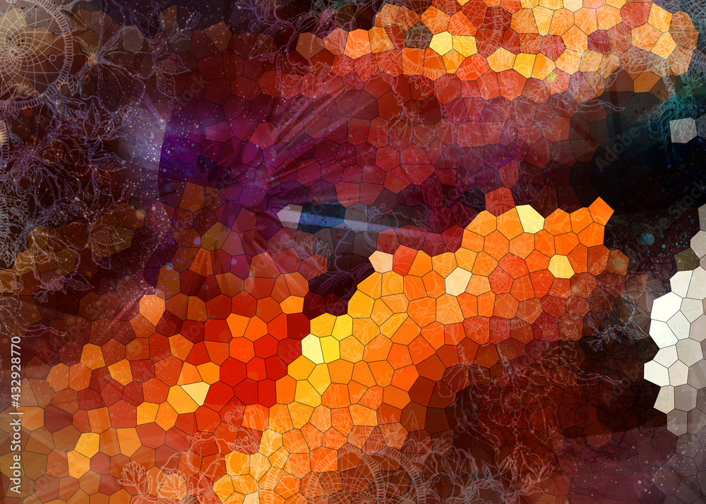 abstract background with stars, abstraction, texture, grunge, art ...