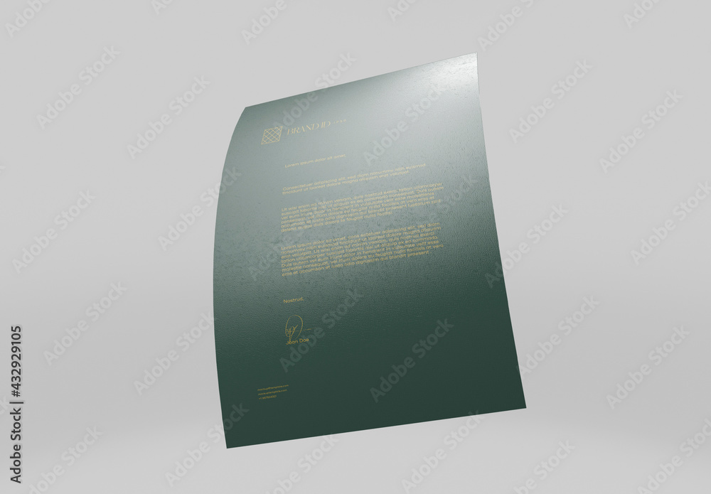 Letter Mockup Stock Template | Adobe Stock