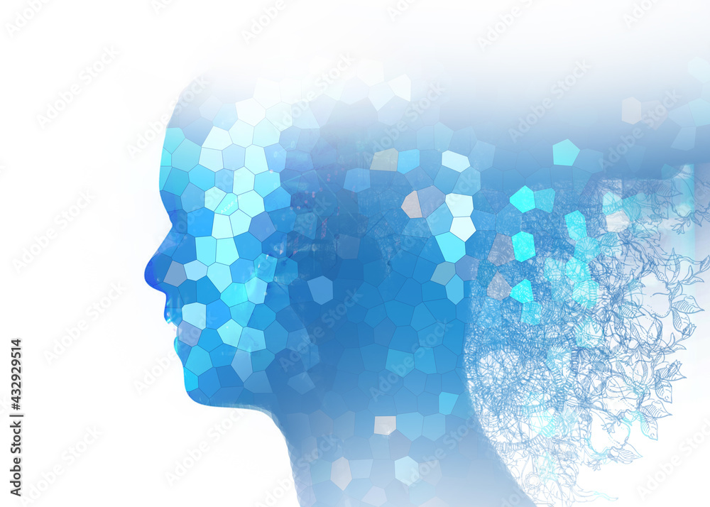 head with background, abstraction, texture, grunge, art, wallpaper ...