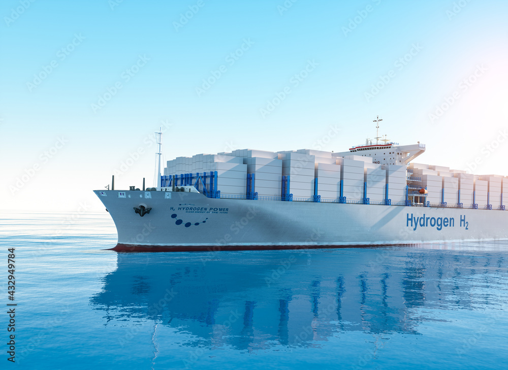 Liqiud Hydrogen renewable energy in vessel - LH2 hydrogen gas for clean ...