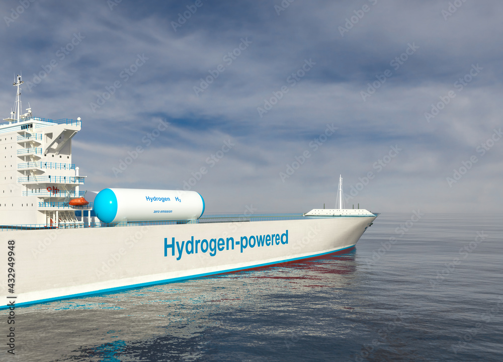 Liqiud Hydrogen renewable energy in vessel - LH2 hydrogen gas for clean ...