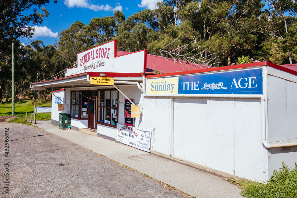 Australian Milk Bar in Launching Place Australia Stock Photo | Adobe Stock