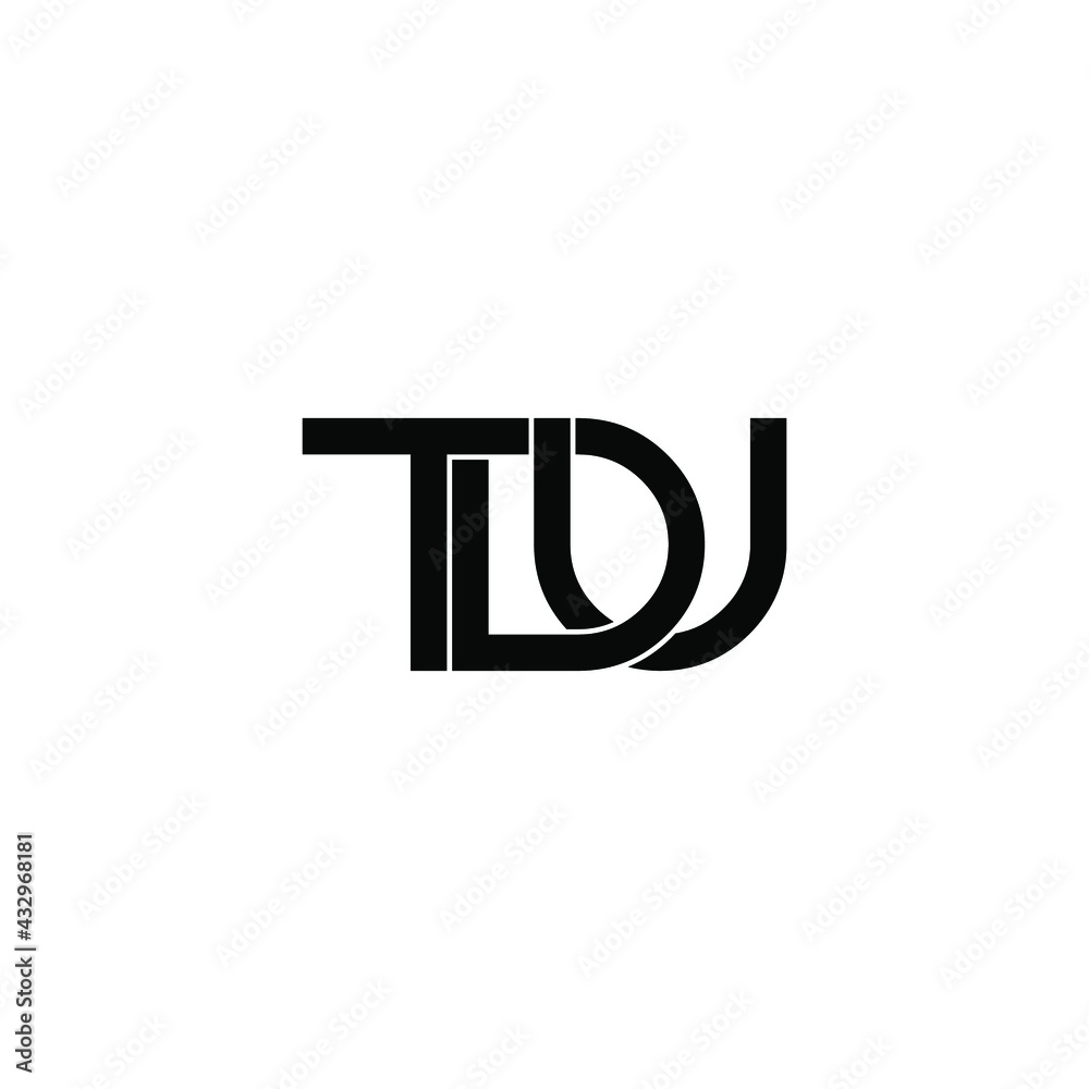 tdu letter original monogram logo design Stock Vector | Adobe Stock