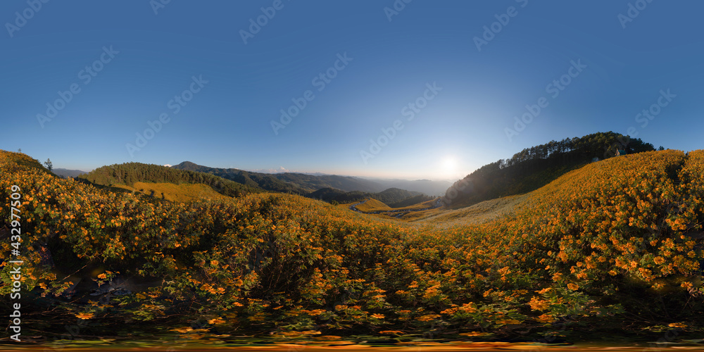 360 panorama by 180 degrees angle seamless panorama of aerial view of ...