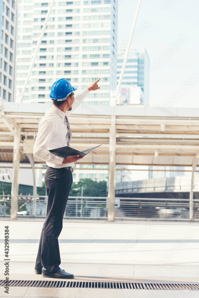 Engineer man hands holding hardhat white work helmet hard hat for Civil ...