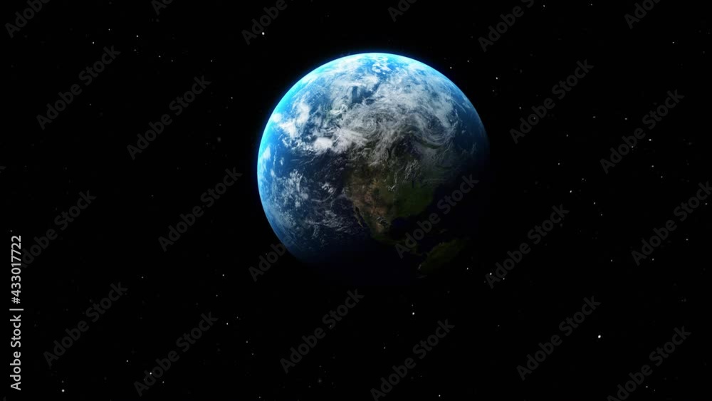 Sunrise and shadow on the earth in space with star in universe. World ...