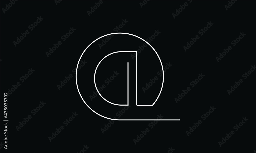 DQ/QD logo, DQ/QD letter logo design with white and black color, DQ/QD ...