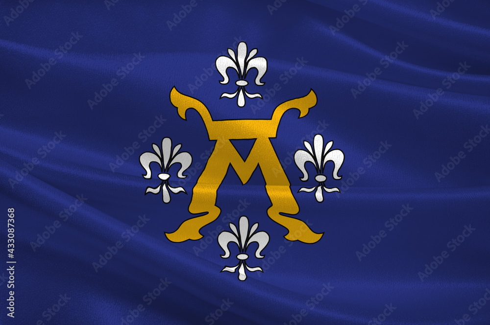 Flag Of Turku is a city in Western Finland Province Stock Illustration ...