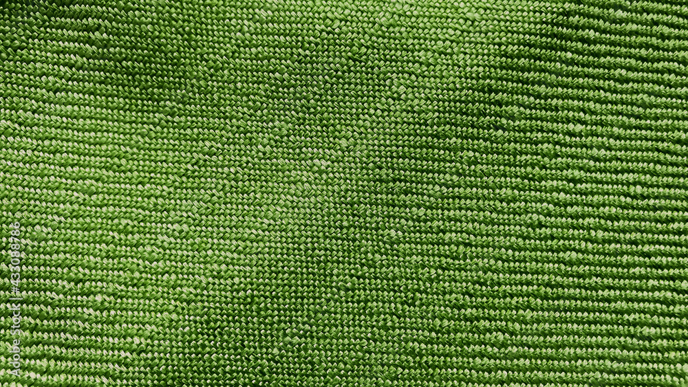 bright olive green textile fabric texture use for background. close-up ...