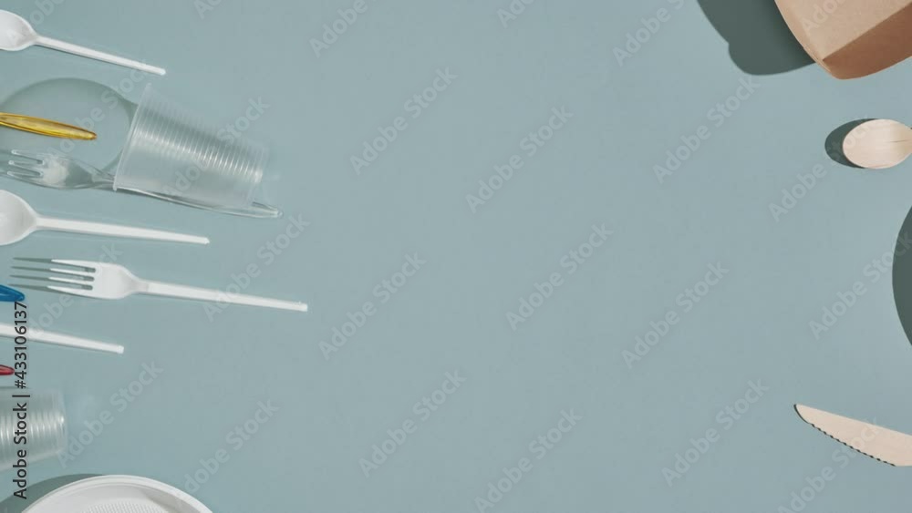 Disposable plastic and paper dishes. Biodegradable alternative to ...