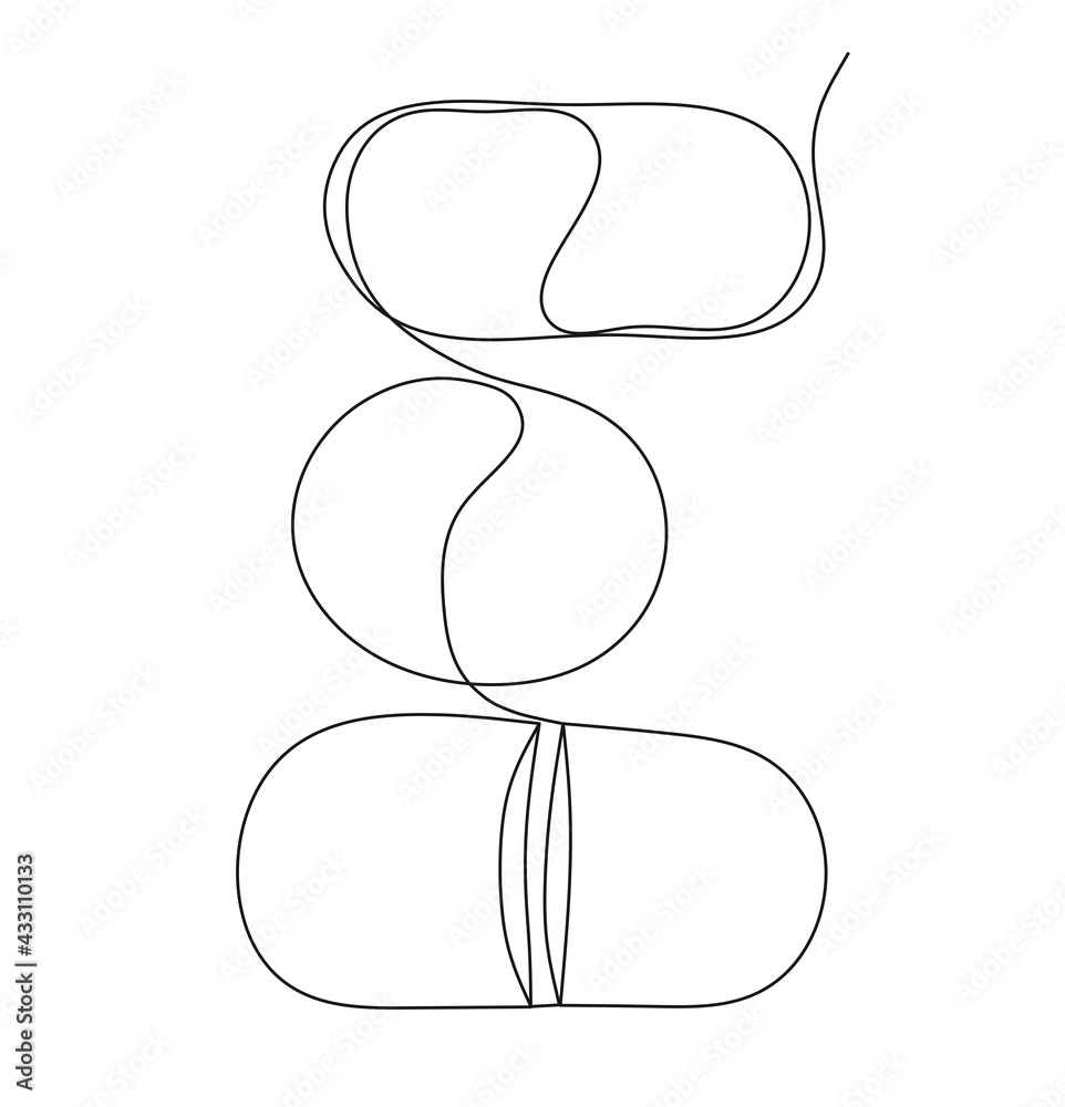 Medicine one continuous line drawing minimal design. Line art is a ...