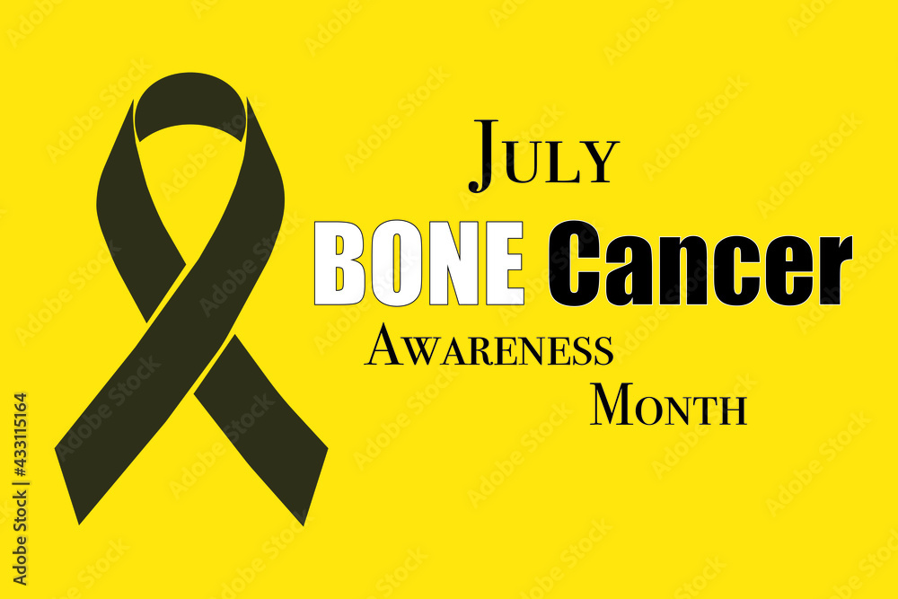 Yellow Bone Cancer Ribbon