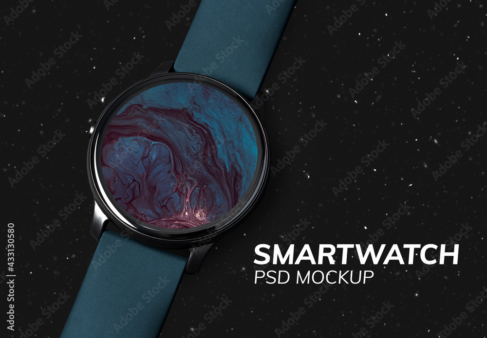 Smartwatch Screen Design Mockup Stock Template | Adobe Stock